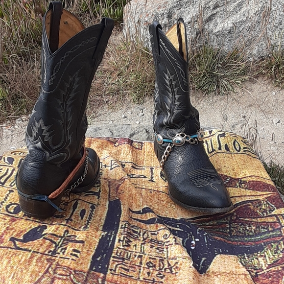 Holy Mountaineering Customs | Accessories | Custom Leather Metal Boot ...